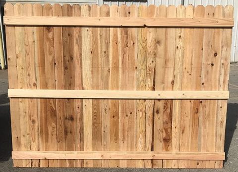 Western Red Cedar Fence Panels 5/8x4x6x8 - OKC Fence Panel Builder